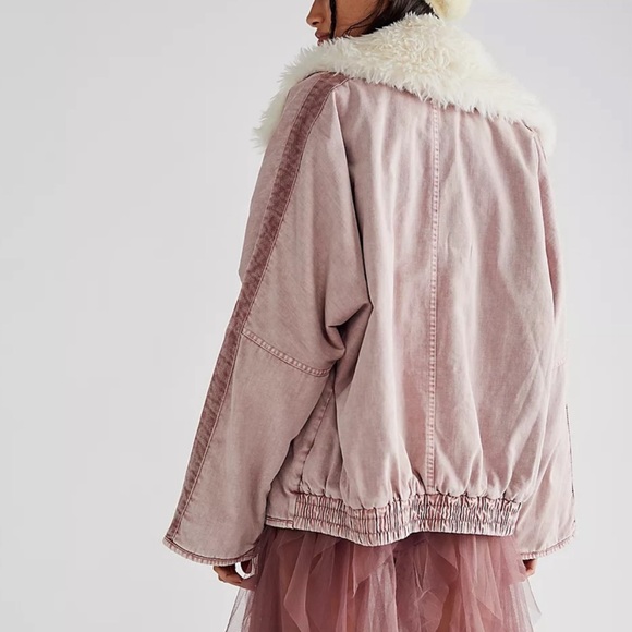 Free People | Jackets & Coats | Free People Lolo Denim Jacket Pale ...